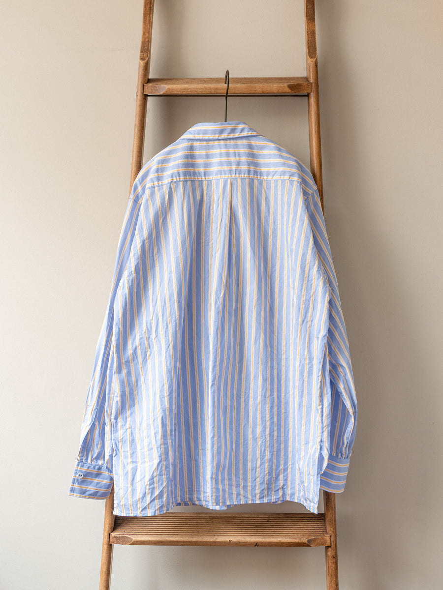 Striped Cotton Smock Yellow Blue | Handmade in the UK Womens Clothing ...